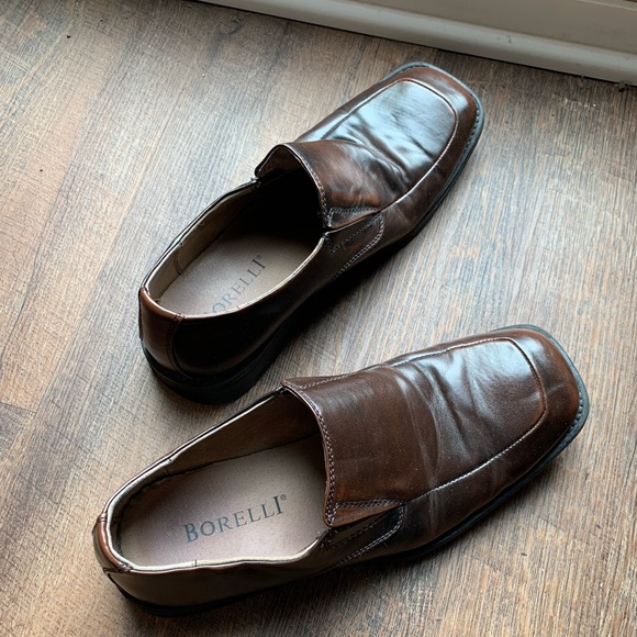 borelli | Shoes | Mens Borelli Dark Leather Dress Shoeloafer | Poshmark